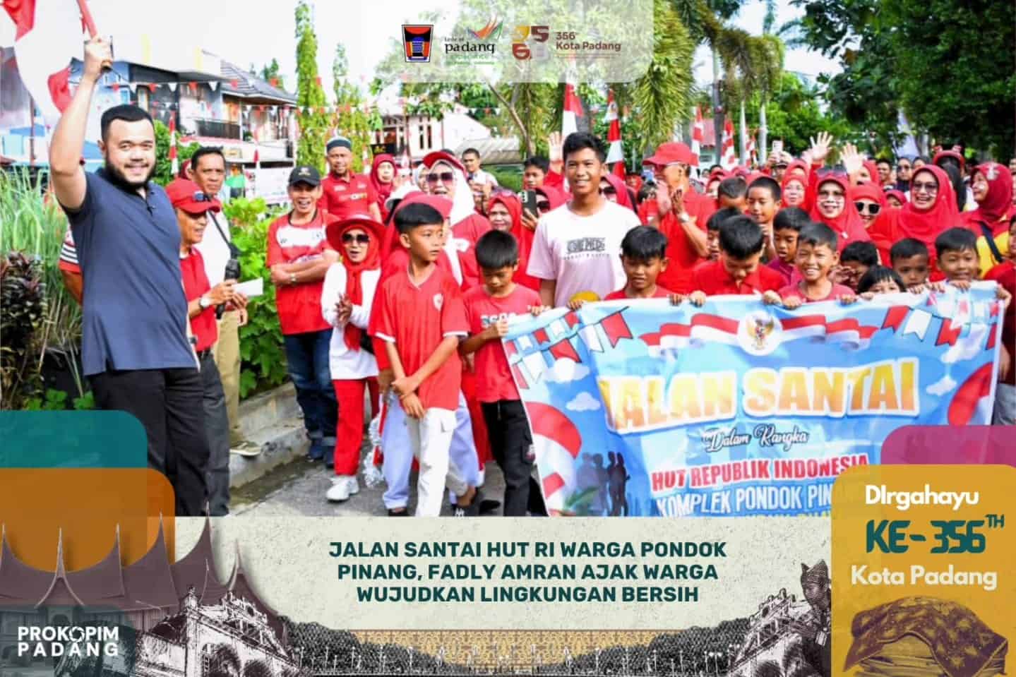 Semarak Kemerdekaan di Pondok Pinang, Wali Kota Padang Lepas Jalan ...